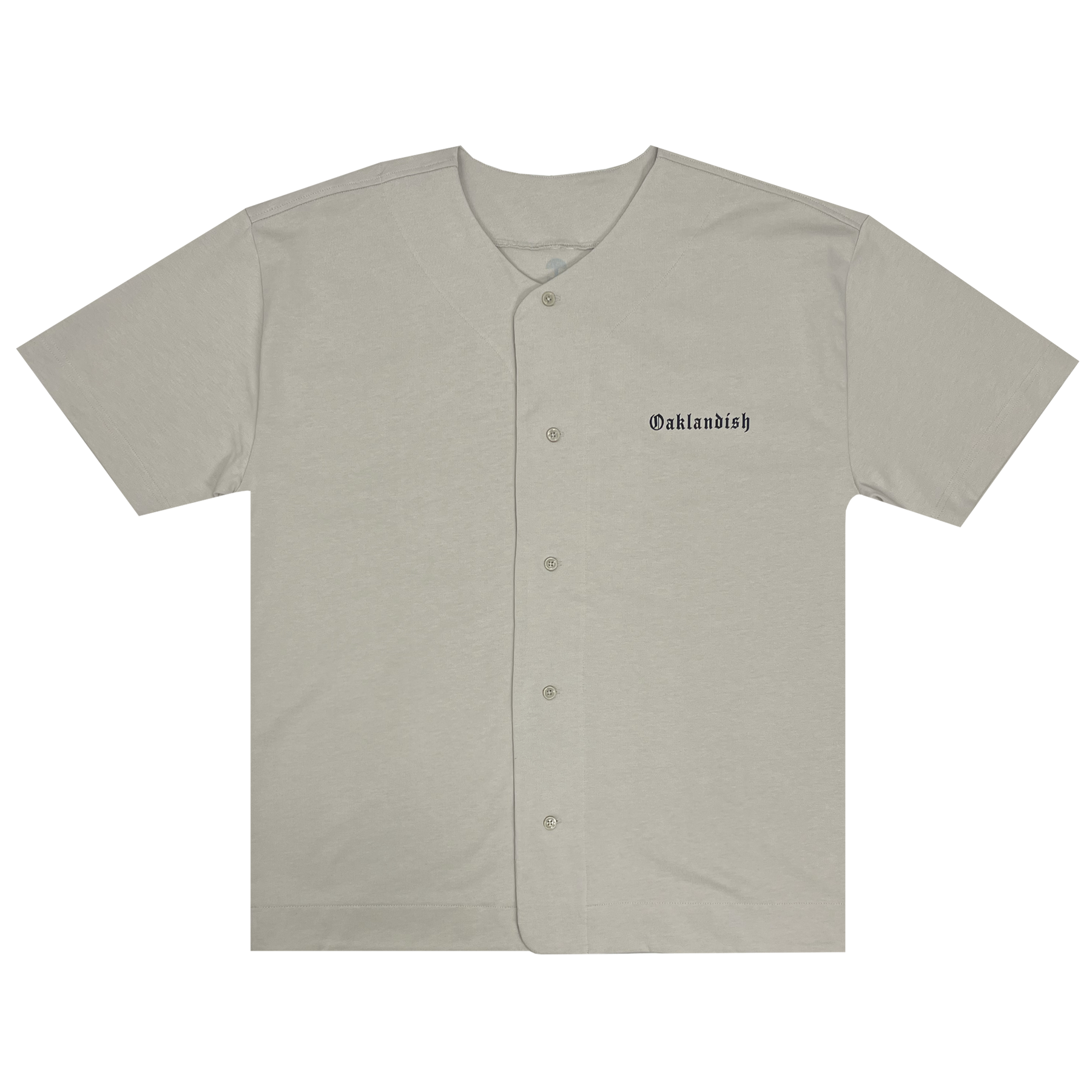 Button-up Baseball Jersey - Oaklandish Logos & Wordmarks, Bone