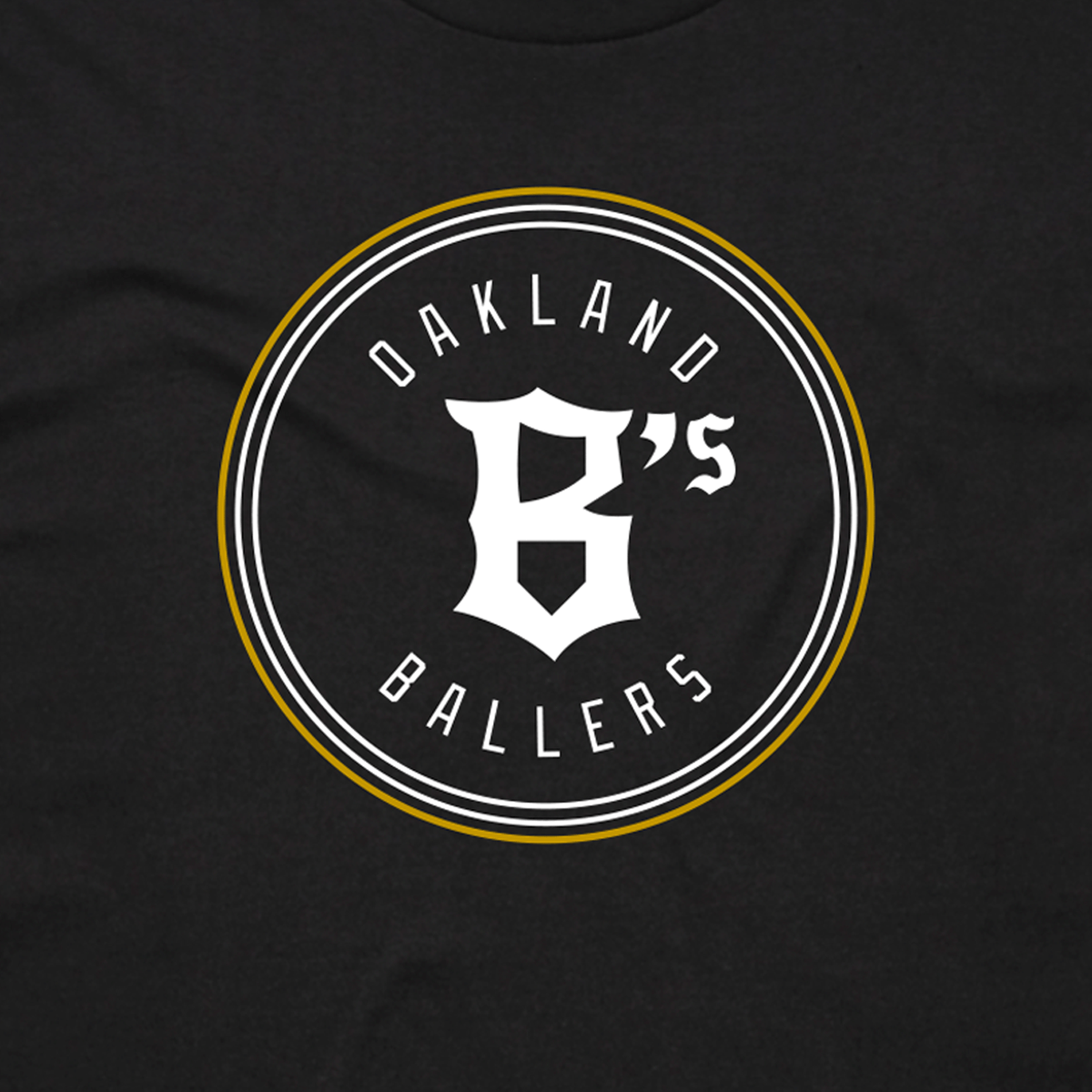 T-Shirt - Oakland Ballers Classic Logo, Black