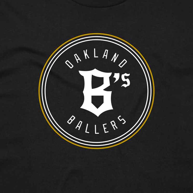 T-Shirt - Oakland Ballers Classic Logo, Black