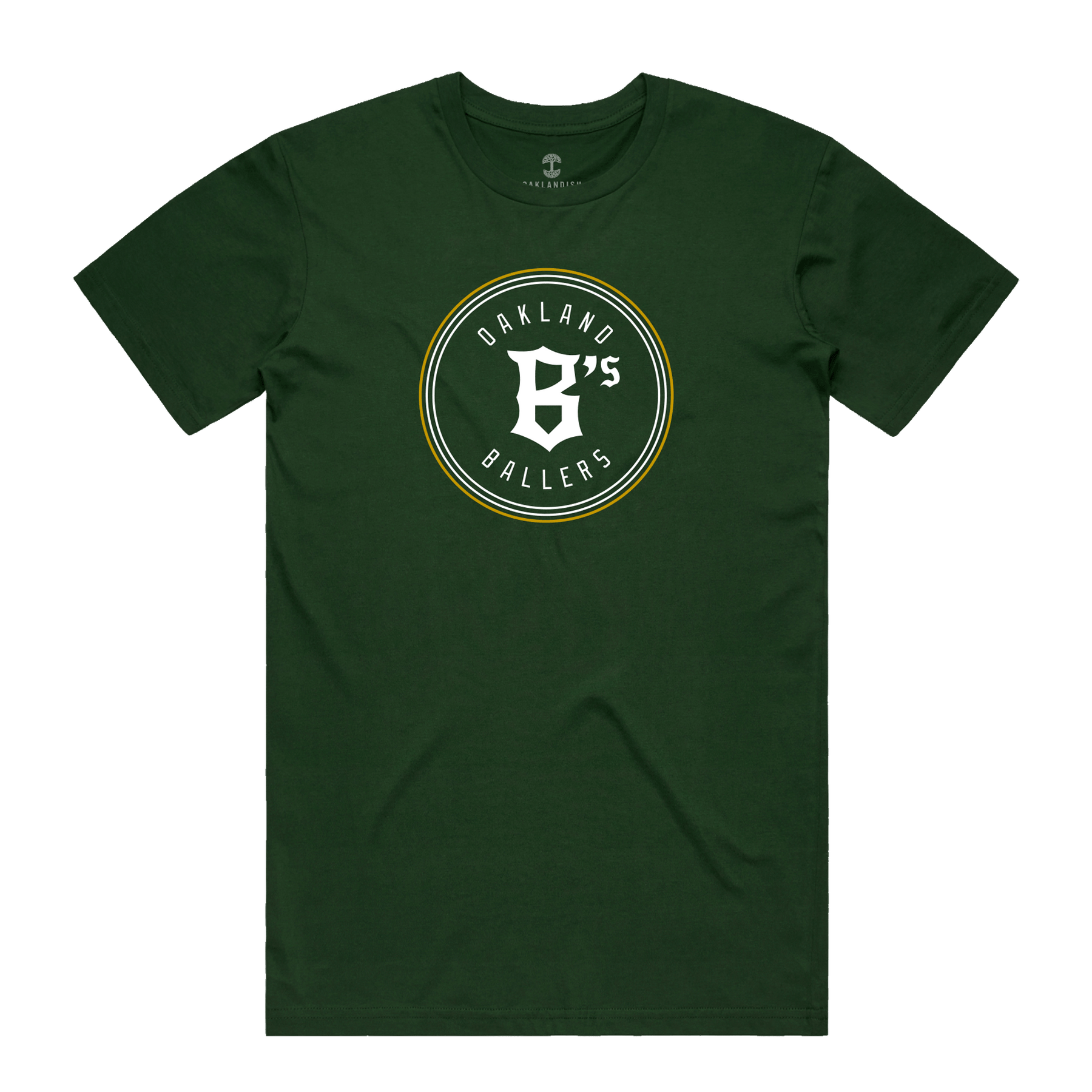 T-Shirt - Oakland Ballers Classic Logo, Forest Green