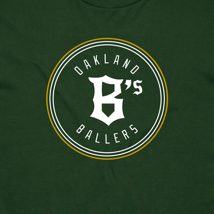 T-Shirt - Oakland Ballers Classic Logo, Forest Green