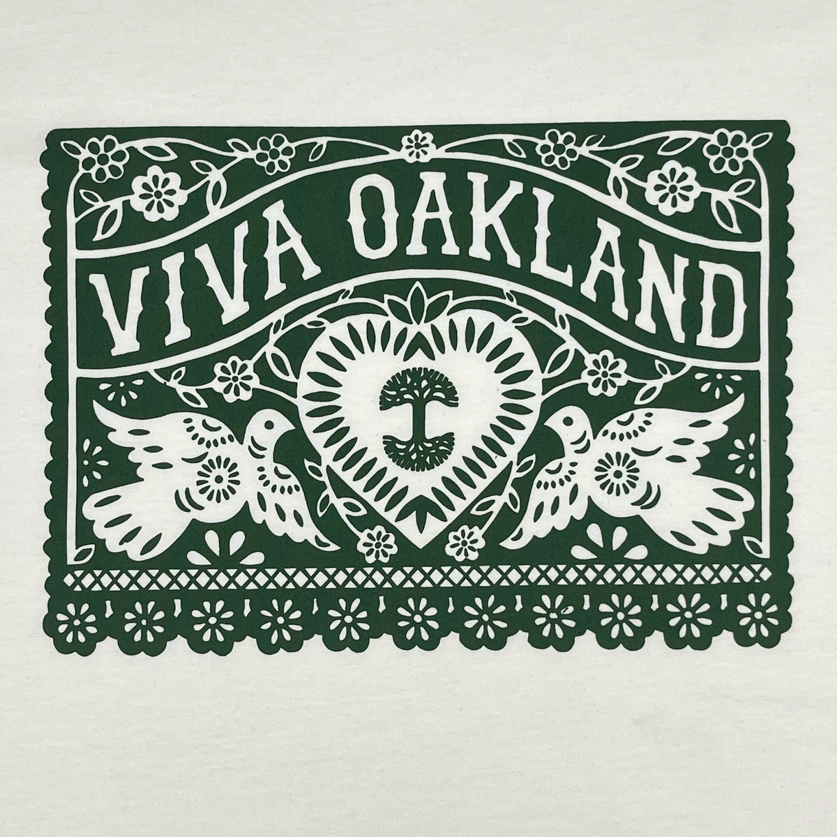 T-Shirt - Viva Oakland Graphic, Oaklandish Tree, Natural Cotton Color