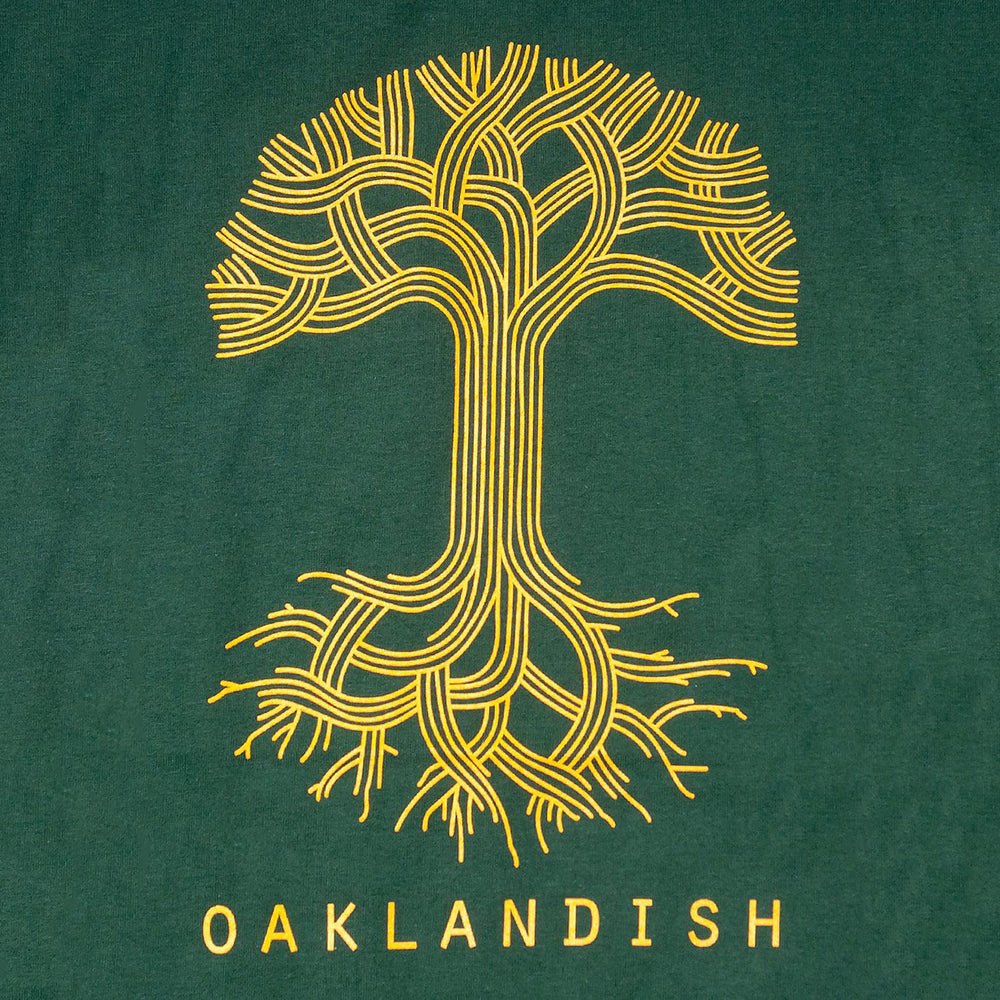 Oaklandish Classic Logo T-Shirt in Forest Green Cotton