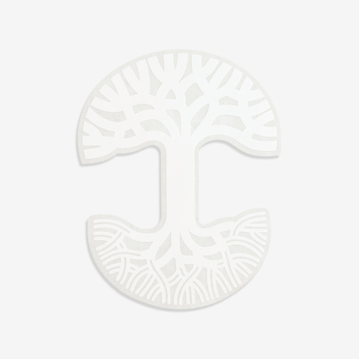 Oaklandish Tree Logo Car Decal - Large White Tree Design